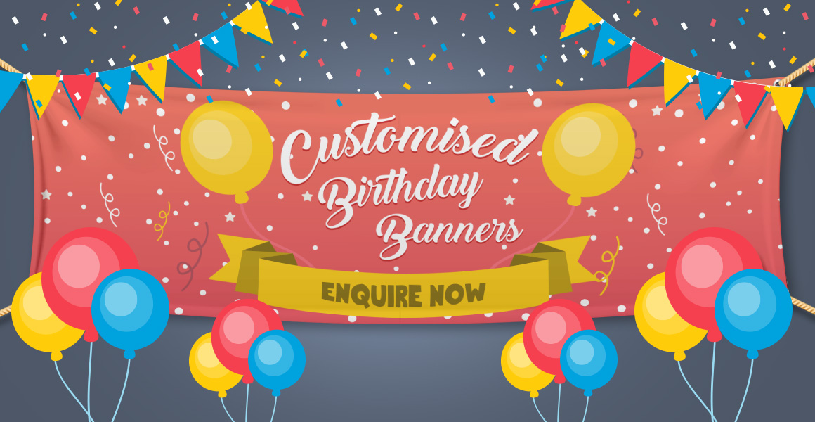 Party Banners - Customisable to suit your party's theme!