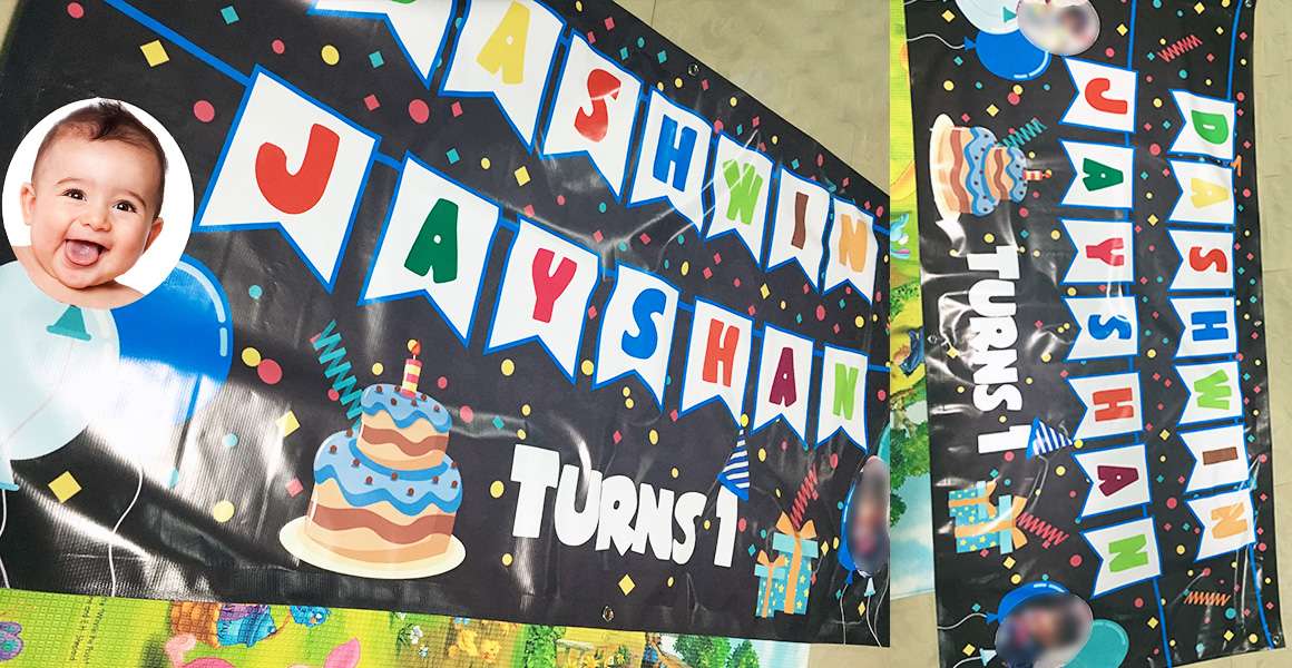 Party Banners - Customisable to suit your party's theme!