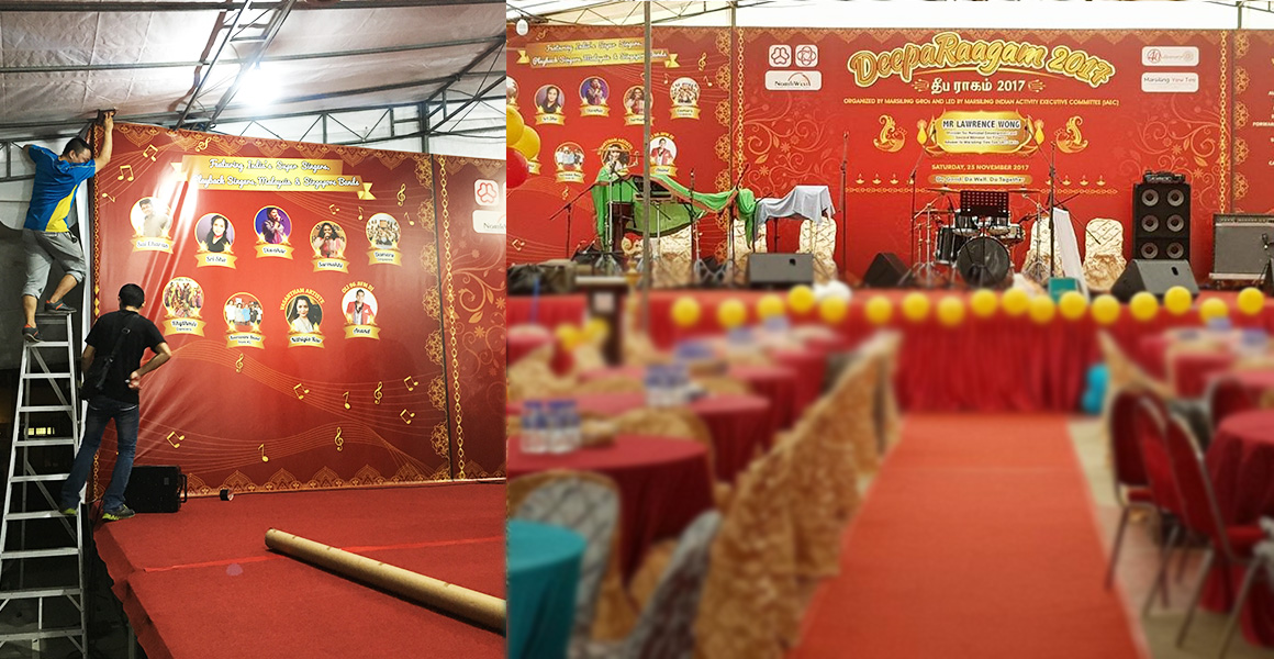 Stage Backdrops Singapore - Custom Design, Print, Install & Dismantle