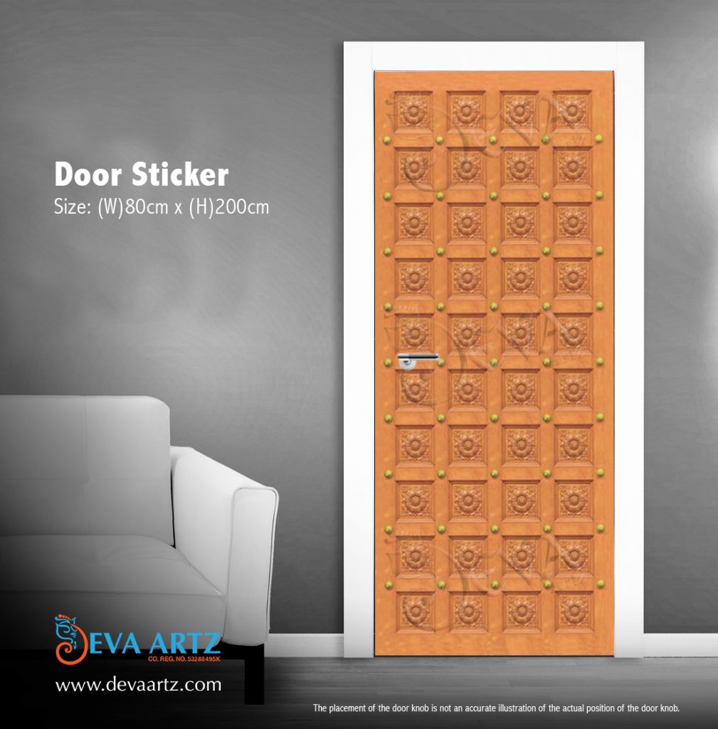 Singapore HDB Bomb Shelter Door Sticker - Design - DS40