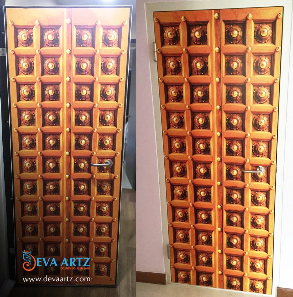 Singapore HDB Bomb Shelter Door Sticker - Design - DS38