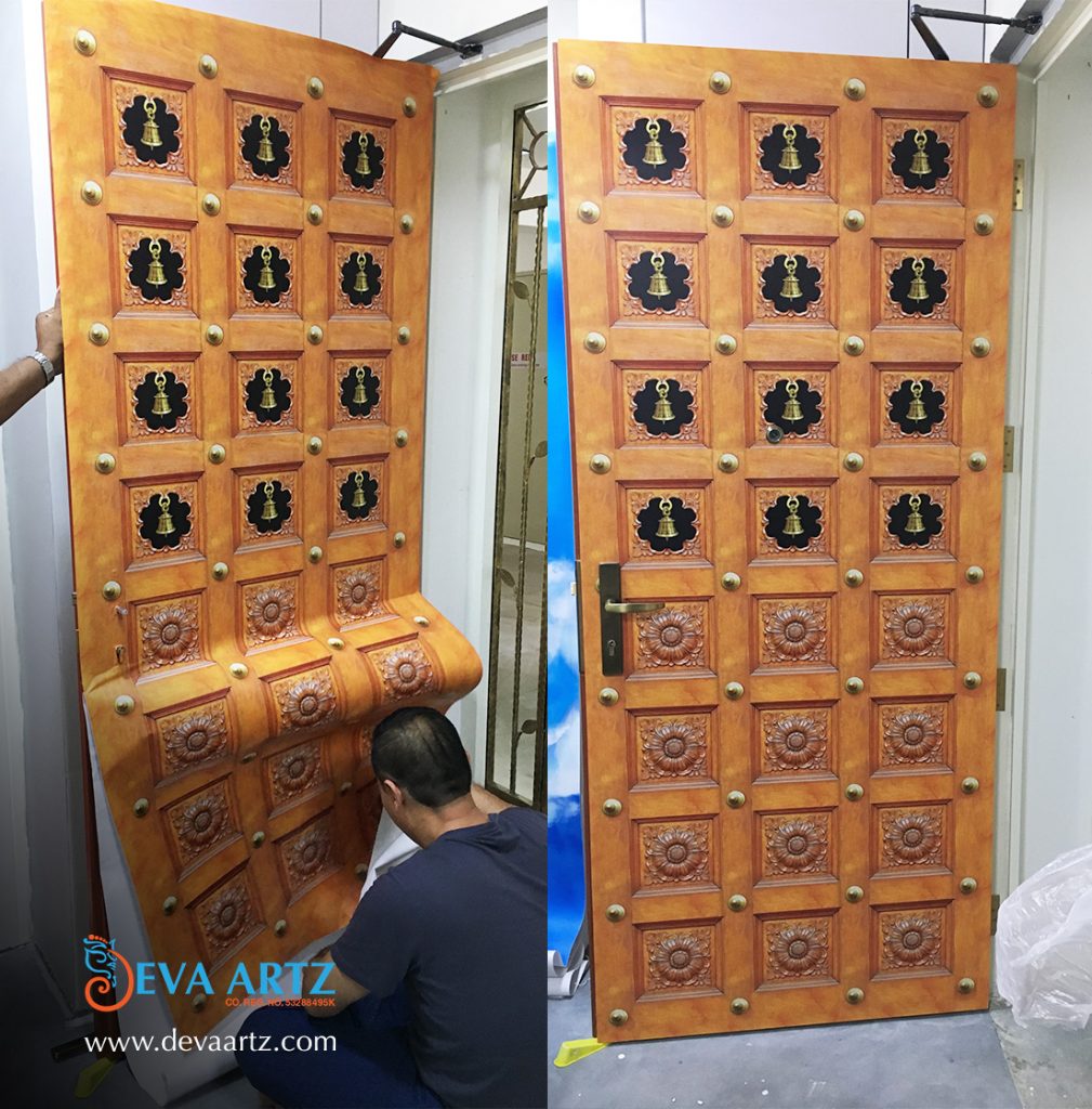 Singapore HDB Bomb Shelter Door Sticker - Design - DS41