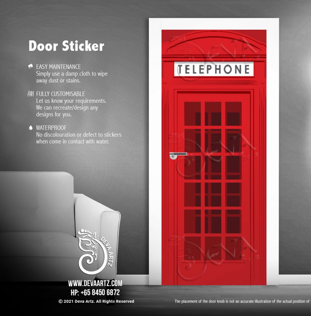 Singapore HDB Bomb Shelter Door Sticker - Design - DS100